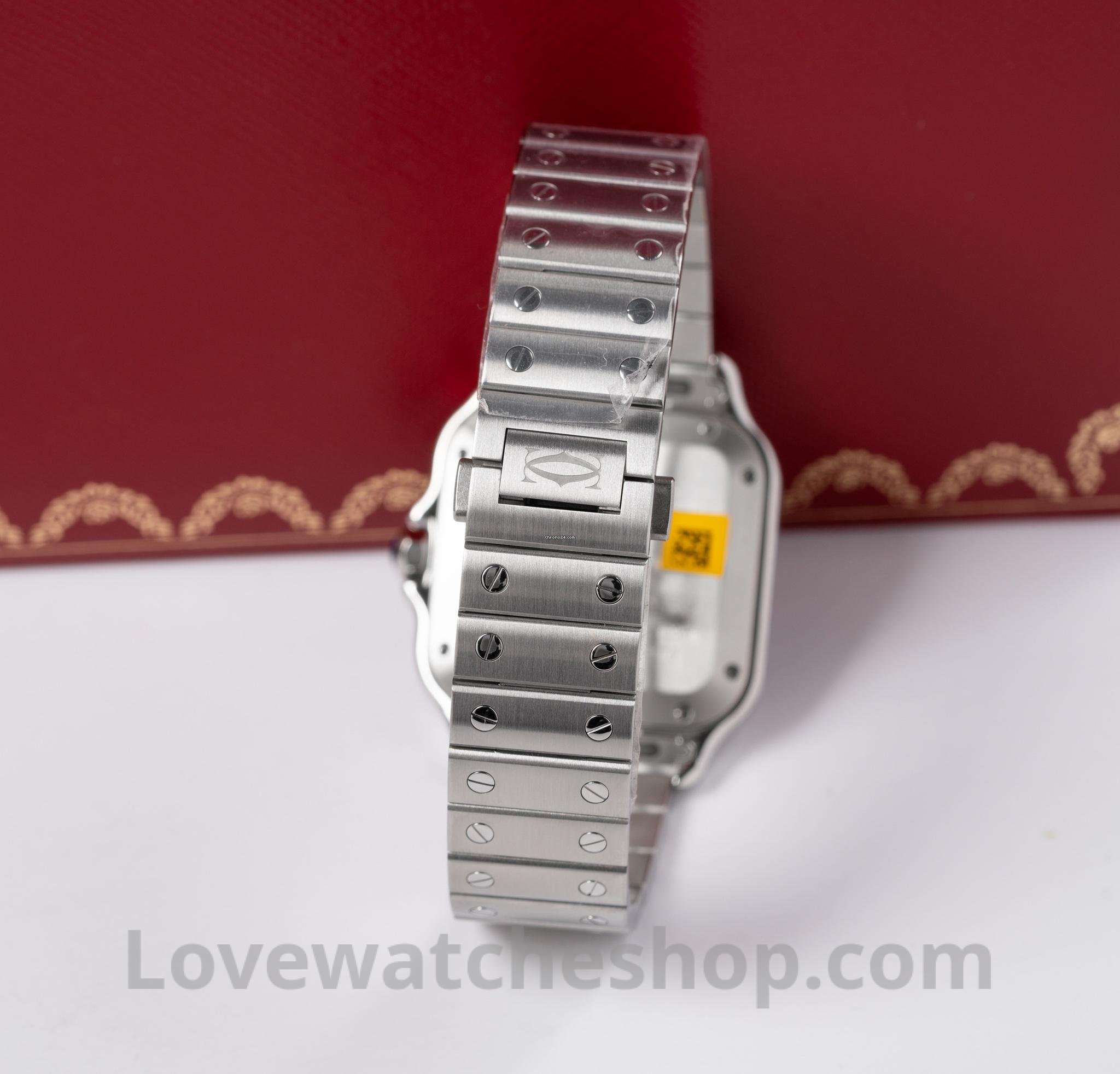 Cartier Santos NEW 2025 Santos Green Dial WSSA0061 Medium Model